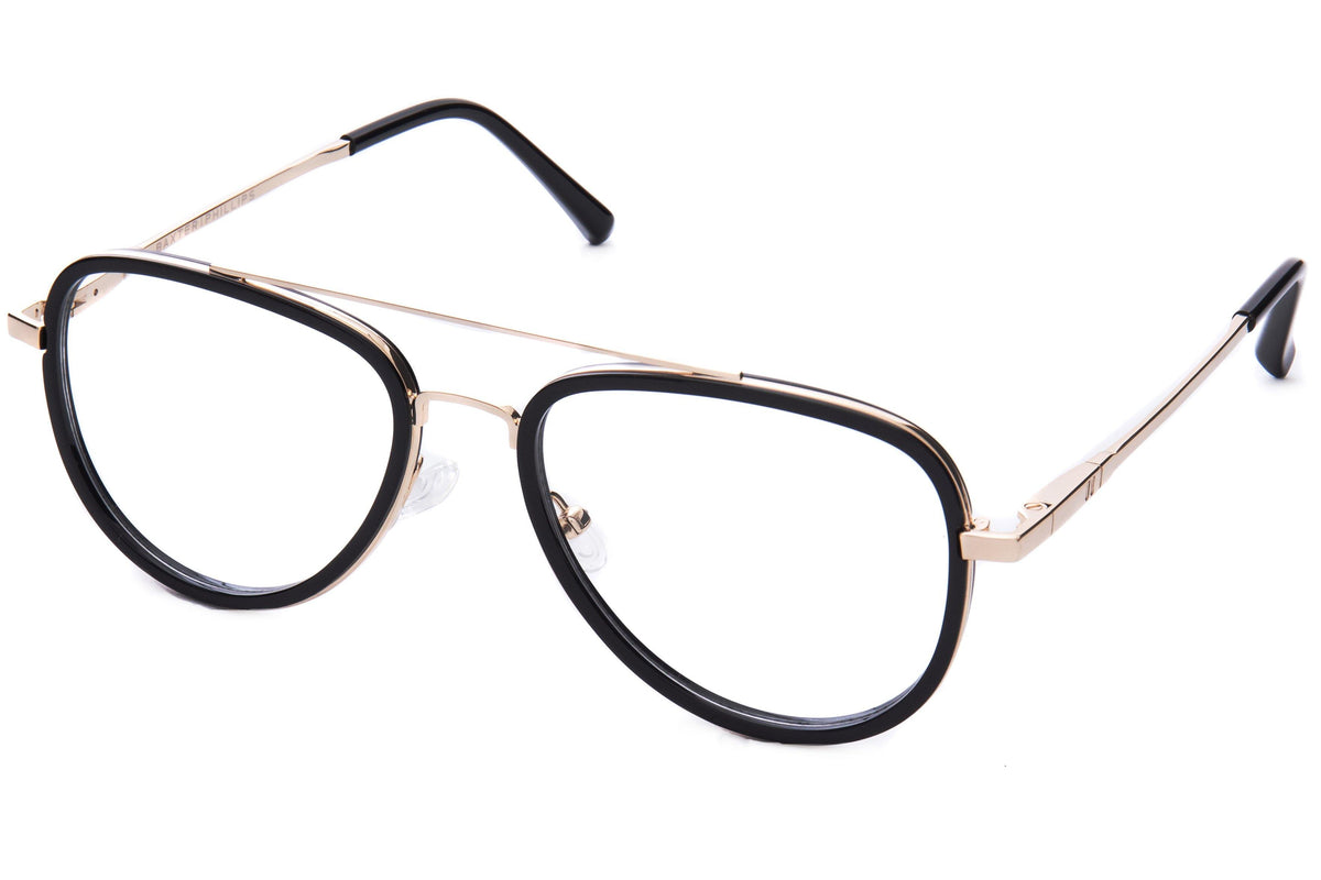 Zane Men's Eyeglasses, Black / Gold | Fashionable Designer Eyewear at a ...